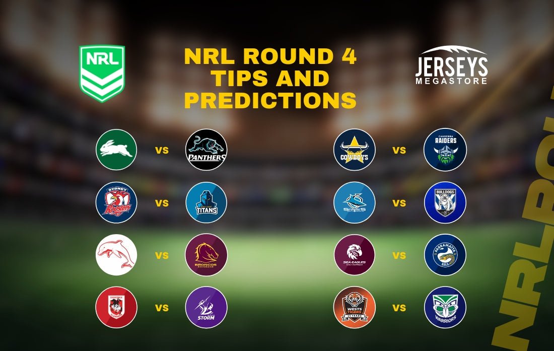 NRL Round 4 Tips and Predictions – Jerseys Megastore