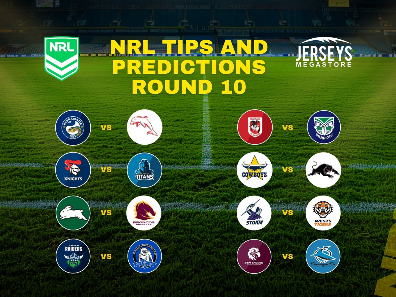 NRL Predictions & Tips - Round 11 2025 – Jerseys Megastore