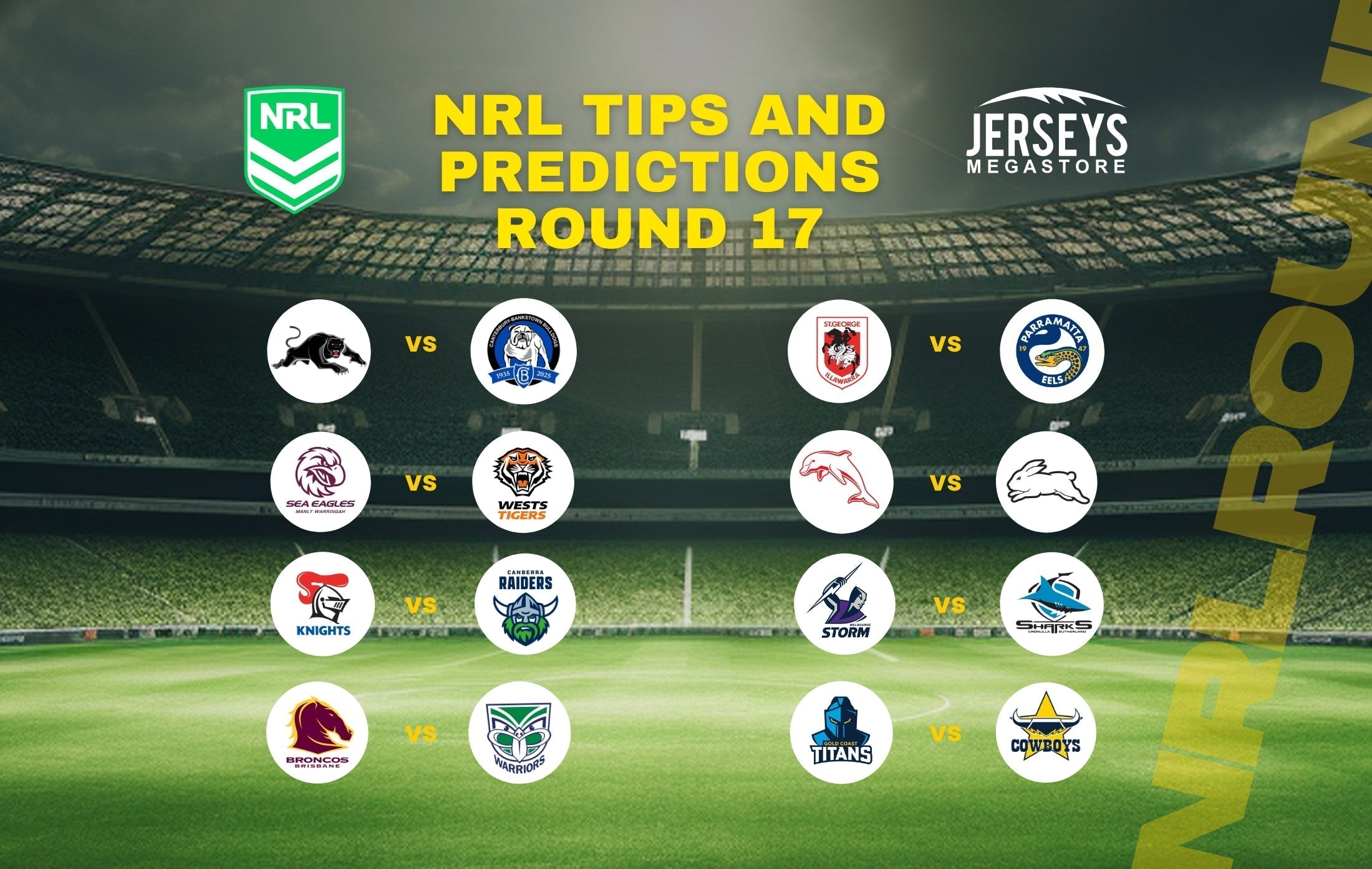 NRL Predictions & Tips - Round 17 2025 – Jerseys Megastore