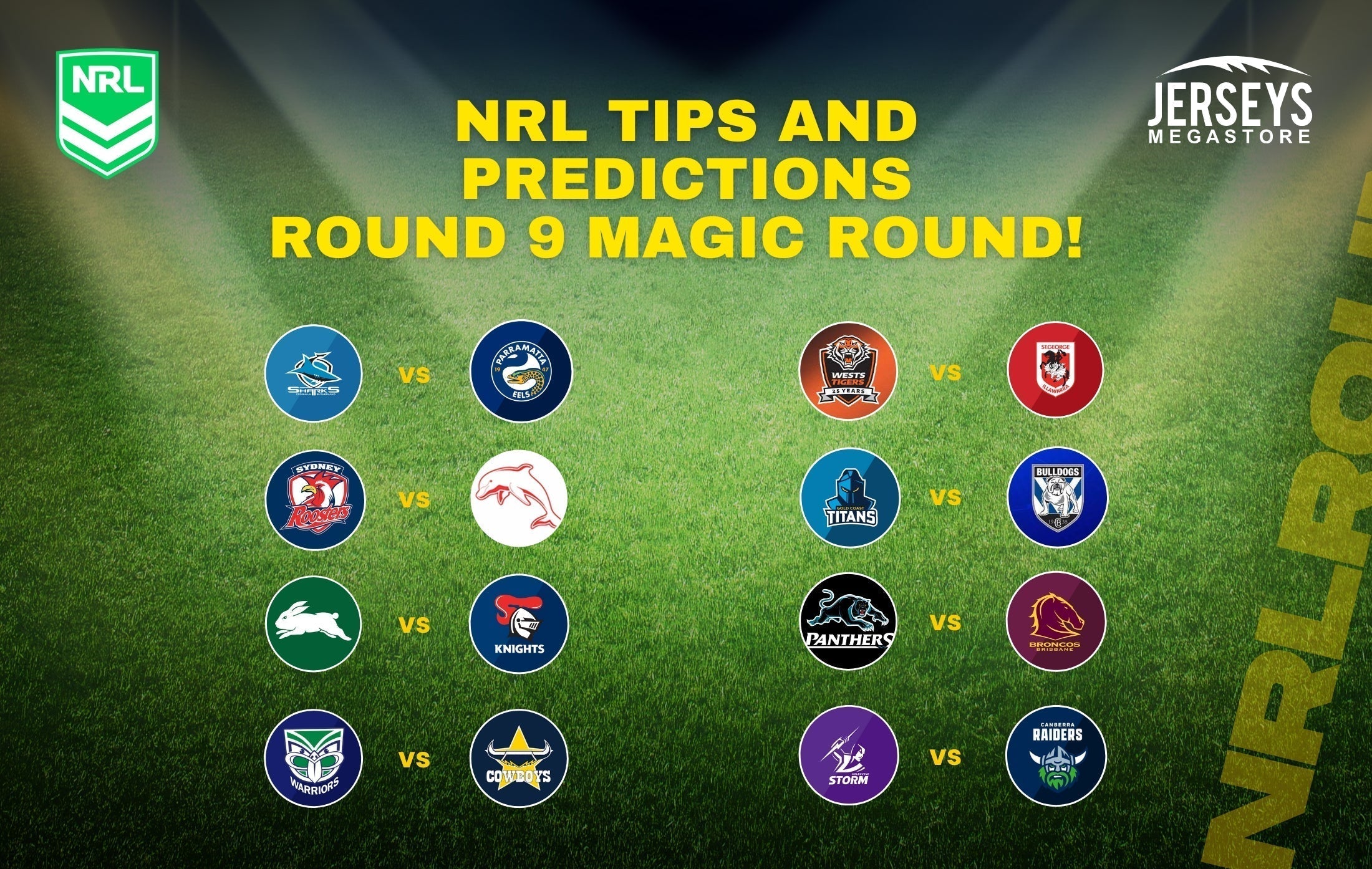 NRL Predictions & Tips - Round 9 2025 – Jerseys Megastore
