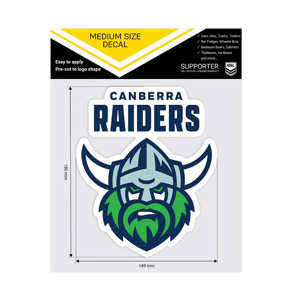 Canberra Raiders Medium Decal – Jerseys Megastore