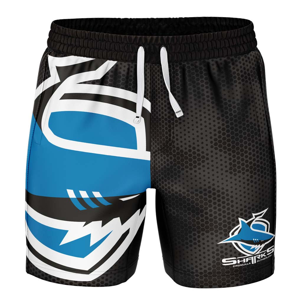 Cronulla Sharks 'Big Shot' Volley Shorts Adult – Jerseys Megastore