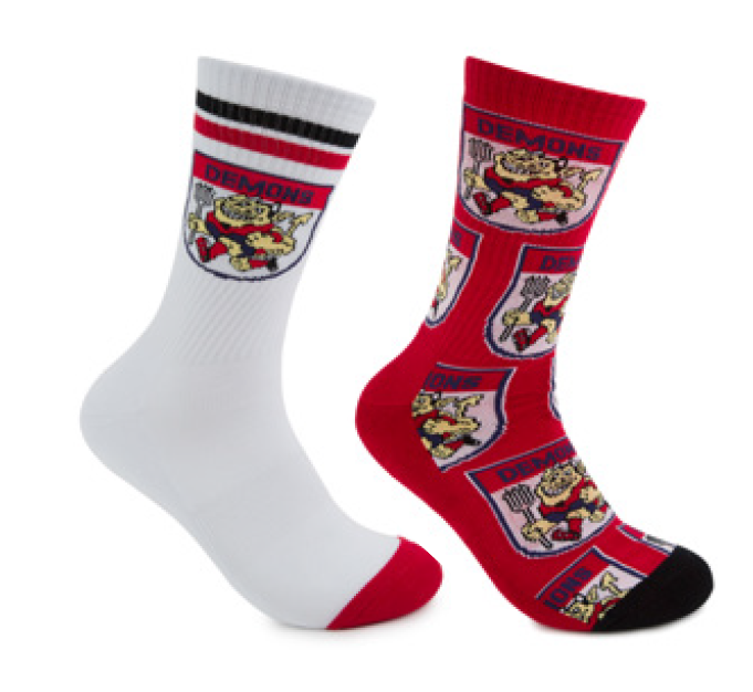 Melbourne Demons 2-Pack Retro Sneaker Socks – Jerseys Megastore