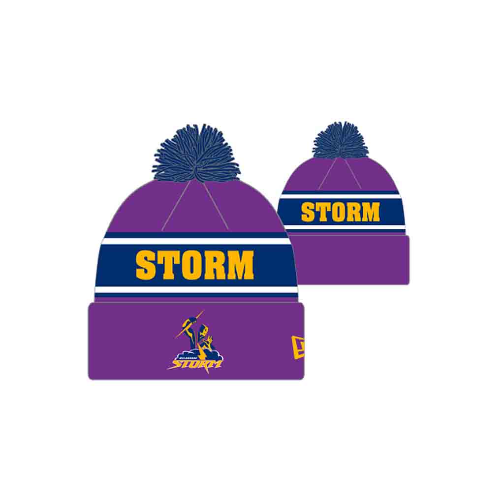 Melbourne Storm 2024 Retro Spellout Beanie – Jerseys Megastore