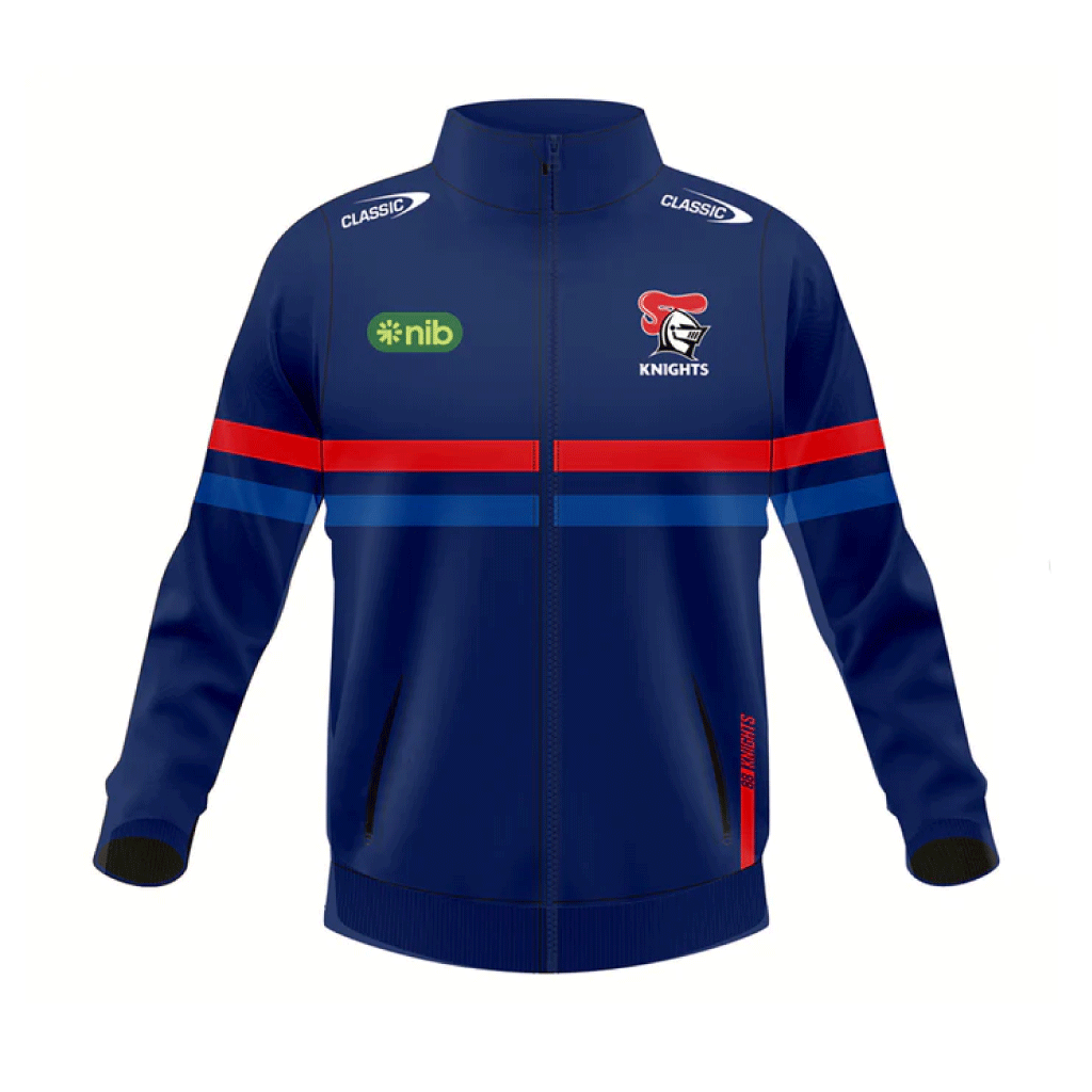 Newcastle Knights 2024 Track Jacket Adult – Jerseys Megastore