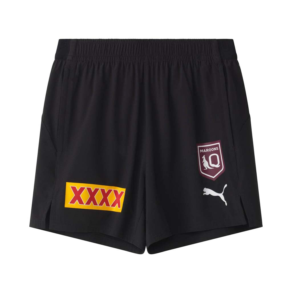 QLD Maroons 2026 Training Shorts Black Adult – Jerseys Megastore