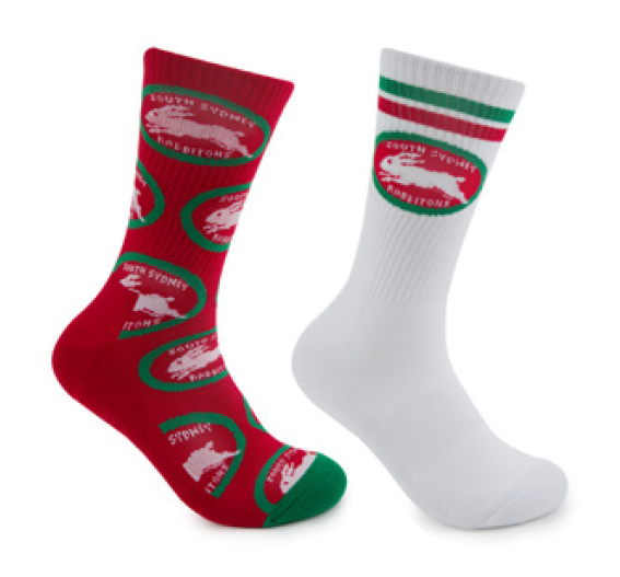 South Sydney Rabbitohs 2-Pack Retro Sneaker Socks – Jerseys Megastore