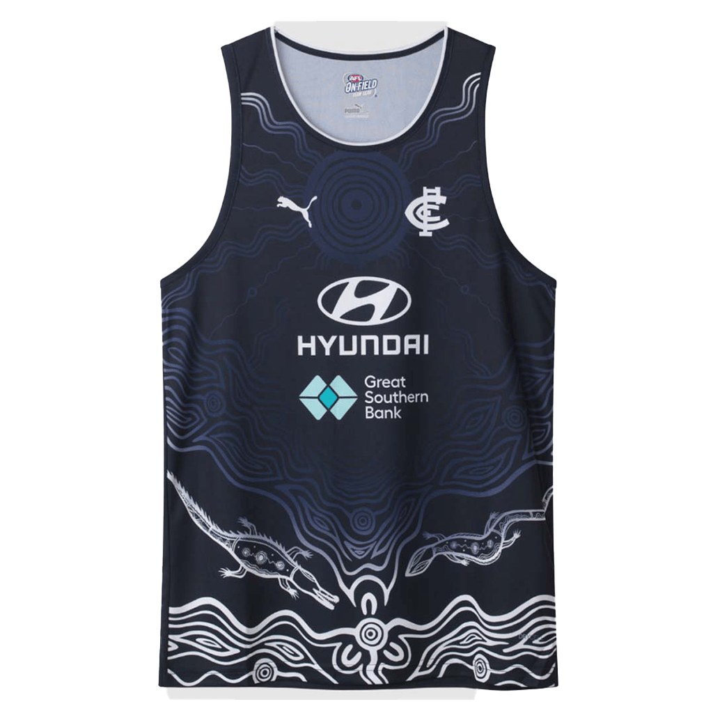 Carlton Blues 2025 Training Singlet Adult – Jerseys Megastore