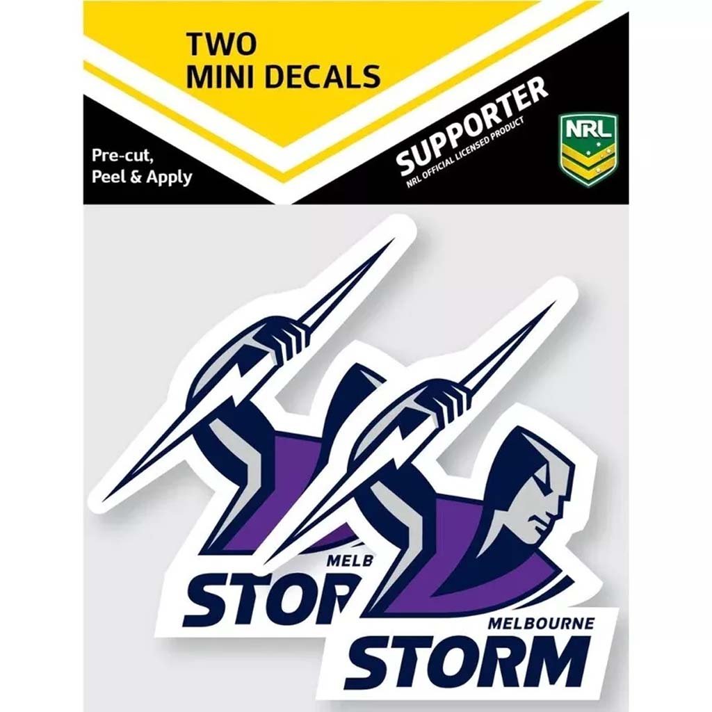 Melbourne Storm Mini Decals – Jerseys Megastore