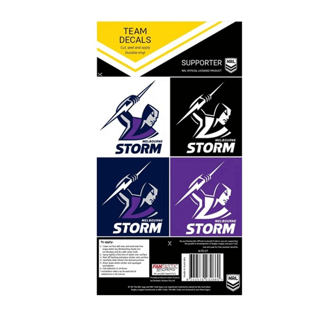 Melbourne Storm Team Decals – Jerseys Megastore