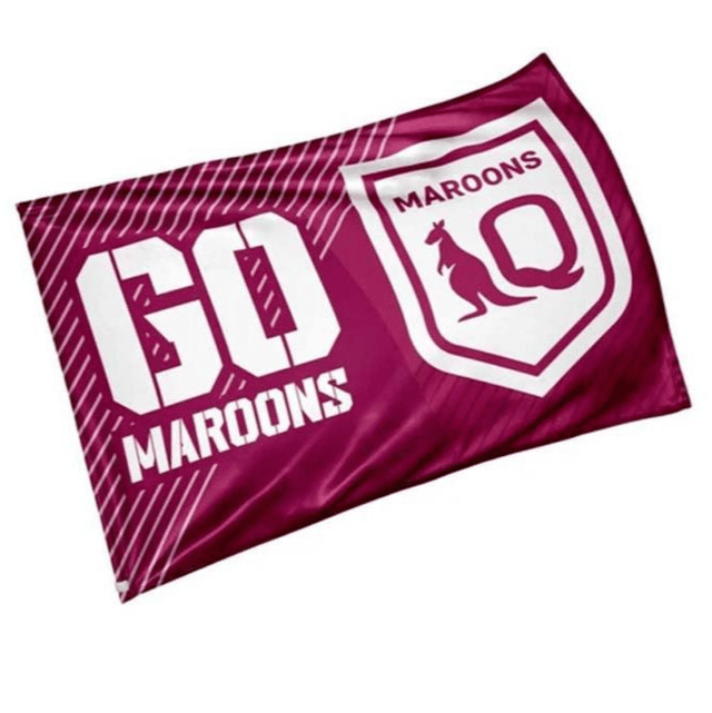 Queensland Maroons 'Go Maroons' Game Day Flag – Jerseys Megastore