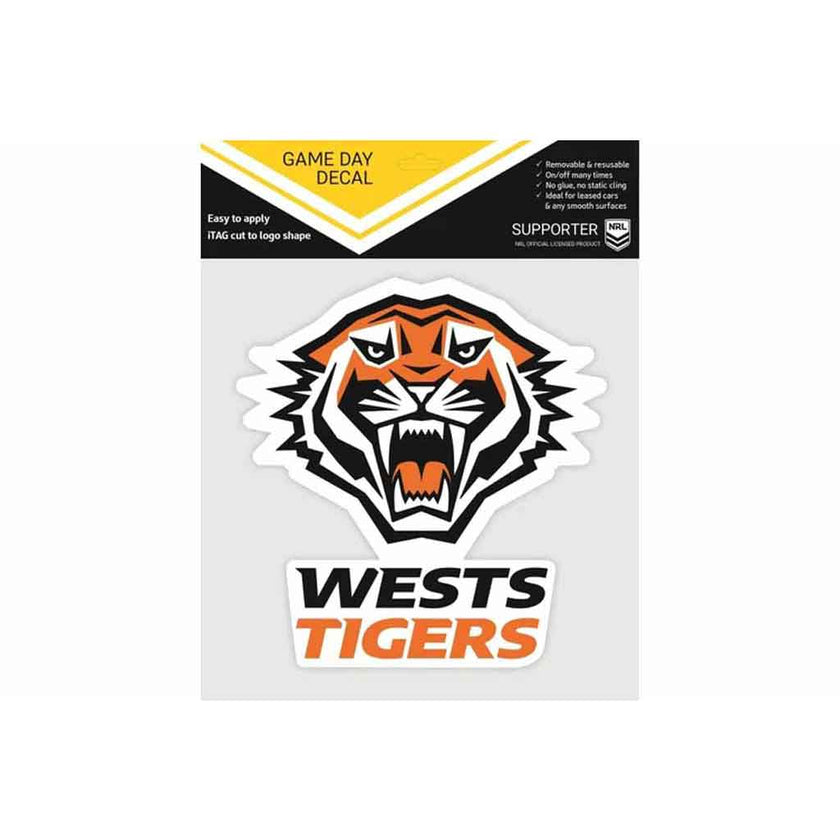 Wests Tigers Game Day Decal – Jerseys Megastore