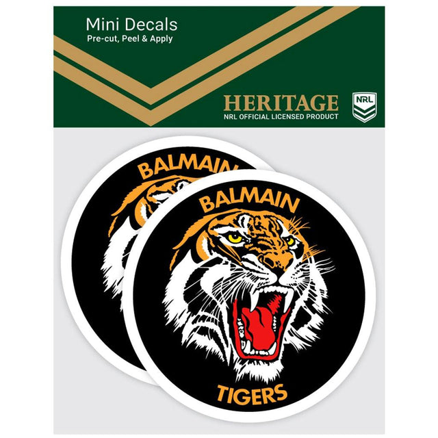 Balmain Tigers Heritage Mini Decals – Jerseys Megastore